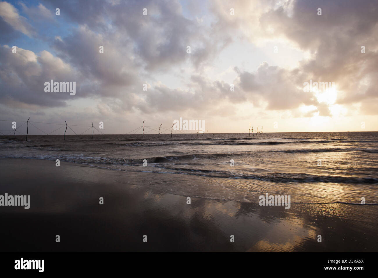 Hazira Beach at sunset, Surat, Gujarat, India Stock Photo - Alamy