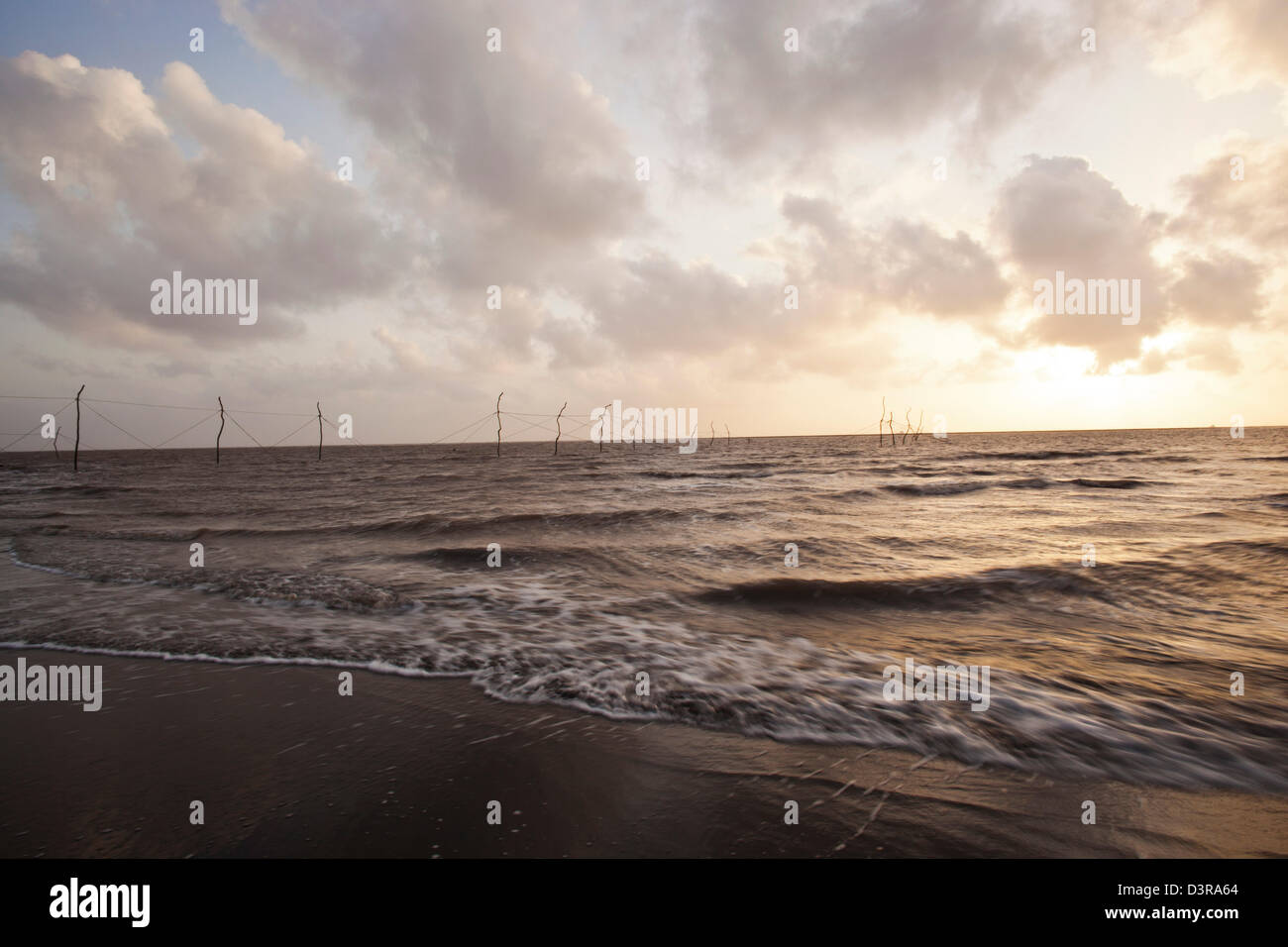 Hazira Beach at sunset, Surat, Gujarat, India Stock Photo - Alamy