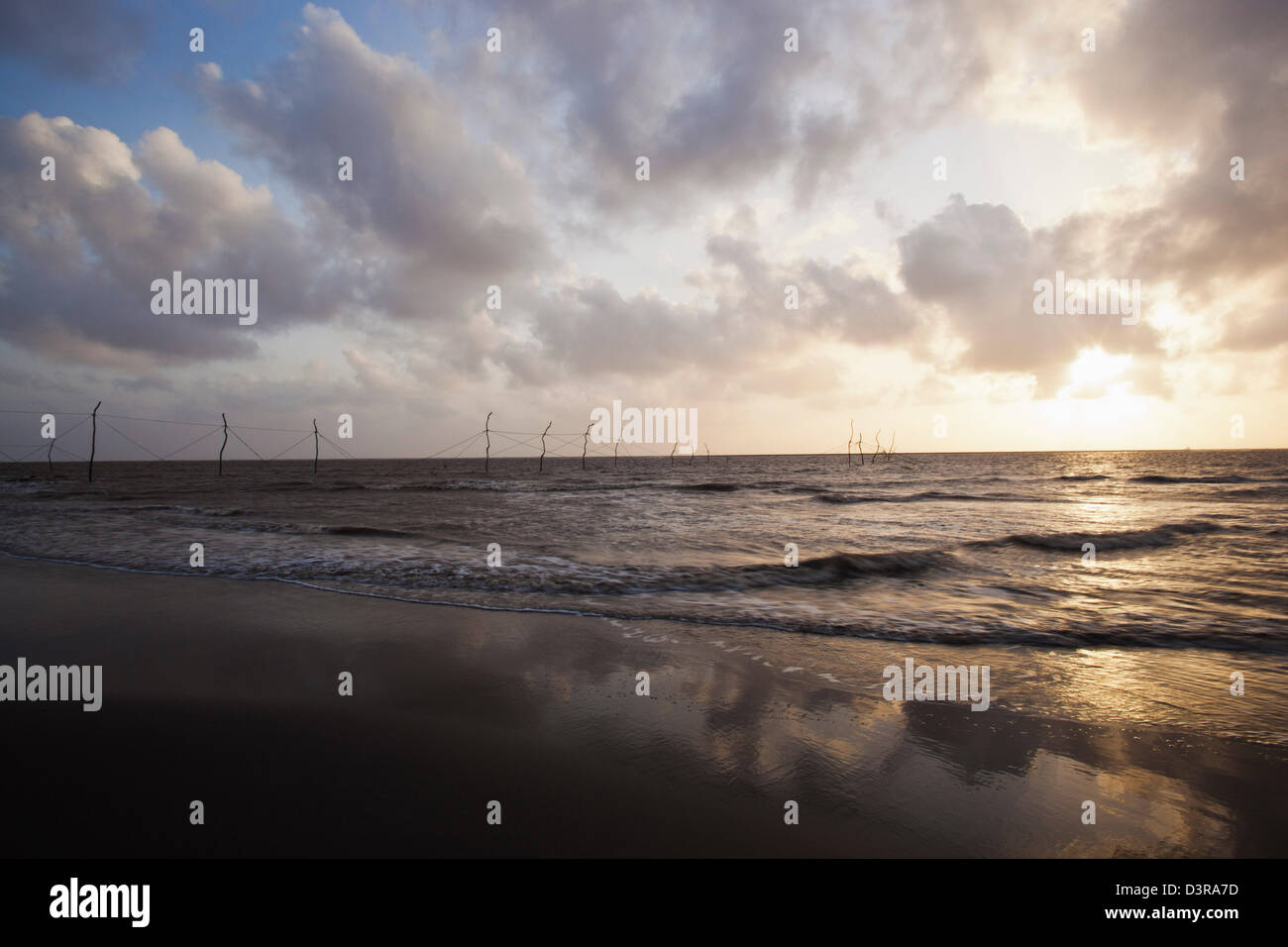 Hazira Beach at sunset, Surat, Gujarat, India Stock Photo - Alamy