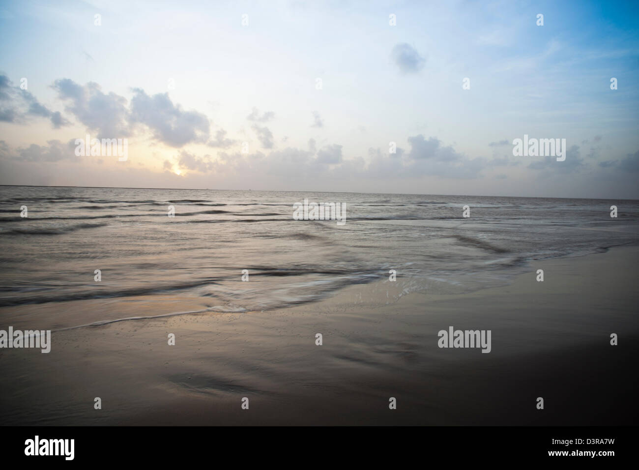 Hazira Beach at sunset, Surat, Gujarat, India Stock Photo - Alamy