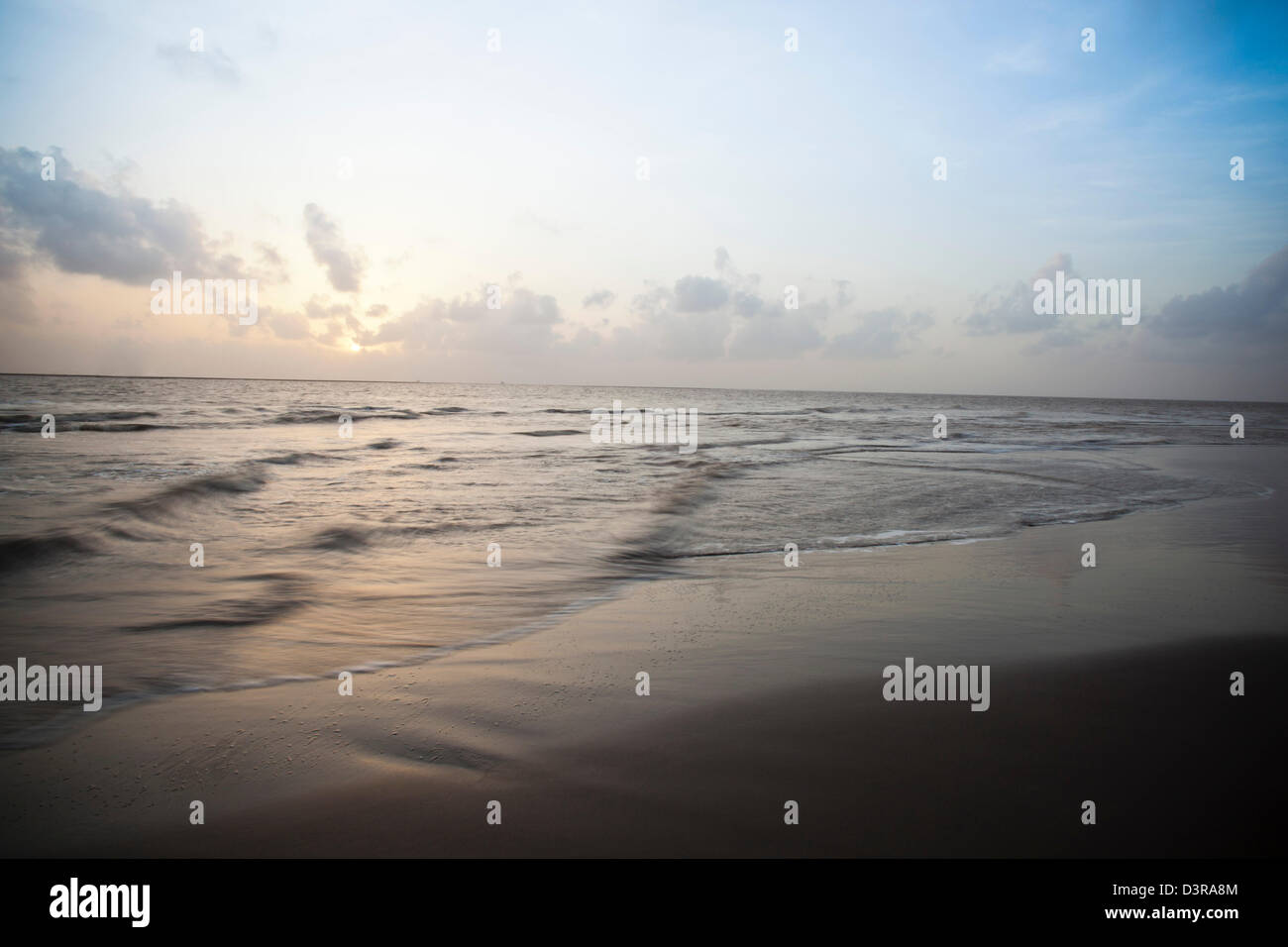 Hazira Beach at sunset, Surat, Gujarat, India Stock Photo - Alamy
