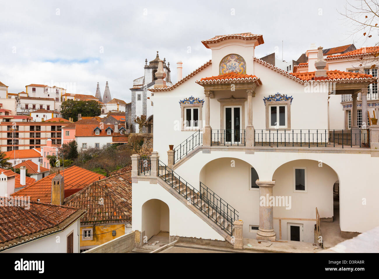 Sintra, Portugal, cityscape. Horizontal shot at dull weather Stock ...