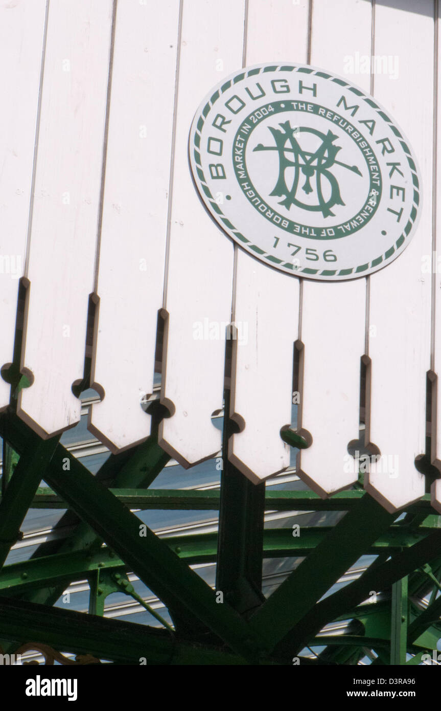 Borough market sign hi-res stock photography and images - Alamy