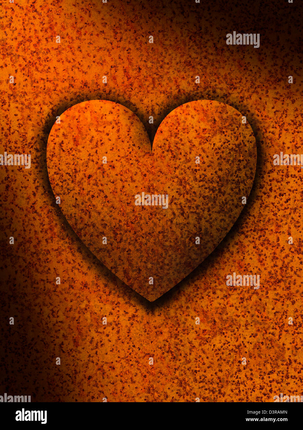 Metal heart hi-res stock photography and images - Alamy