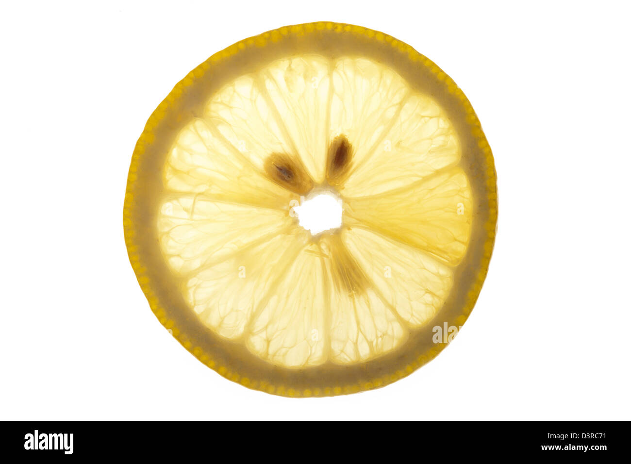Fresh lemon slice Stock Photo - Alamy