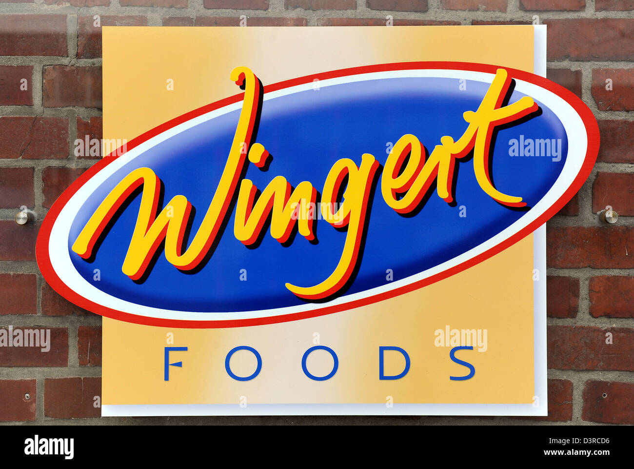 The logo of the ready-meal company Wingert Foods GmbH is attached to ...