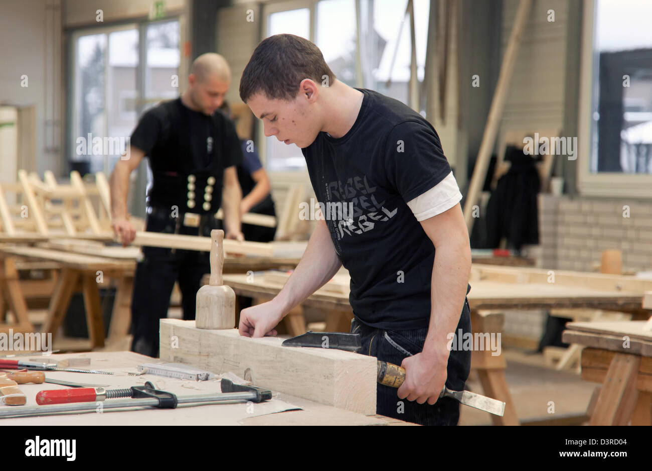 Berlin, Germany, artisan carpentry training at the Berlin Lehrbauhof ...