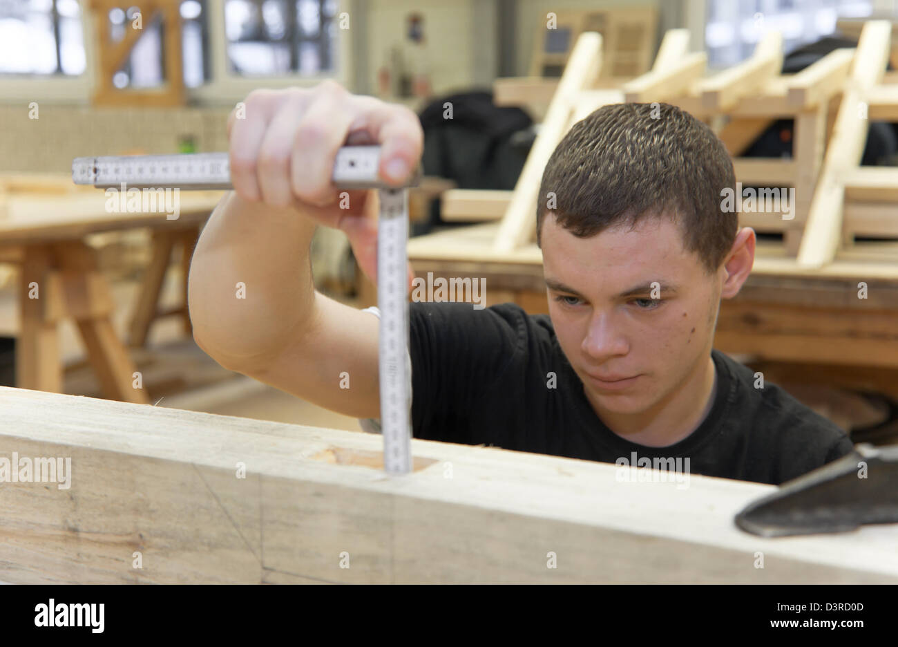Berlin, Germany, artisan carpentry training at the Berlin Lehrbauhof ...