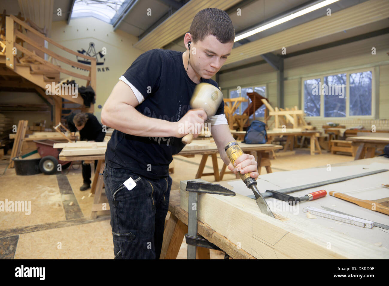 Berlin, Germany, artisan carpentry training at the Berlin Lehrbauhof ...