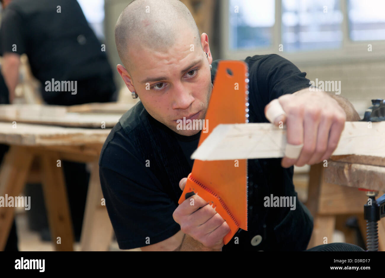 Berlin, Germany, artisan carpentry training at the Berlin Lehrbauhof ...
