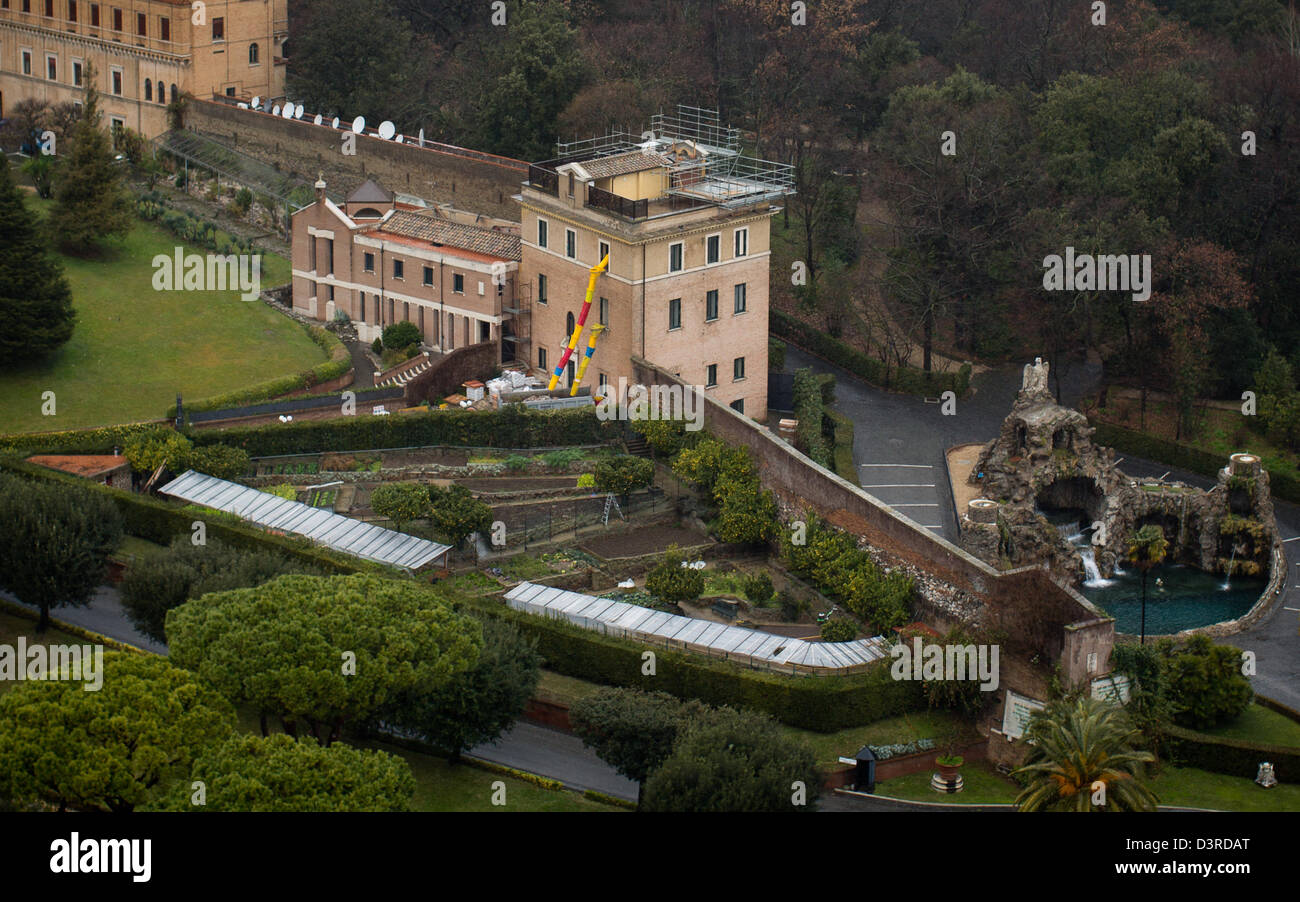 A view at the monastery of Mater Ecclesiae in the Vatican, 23 February ...