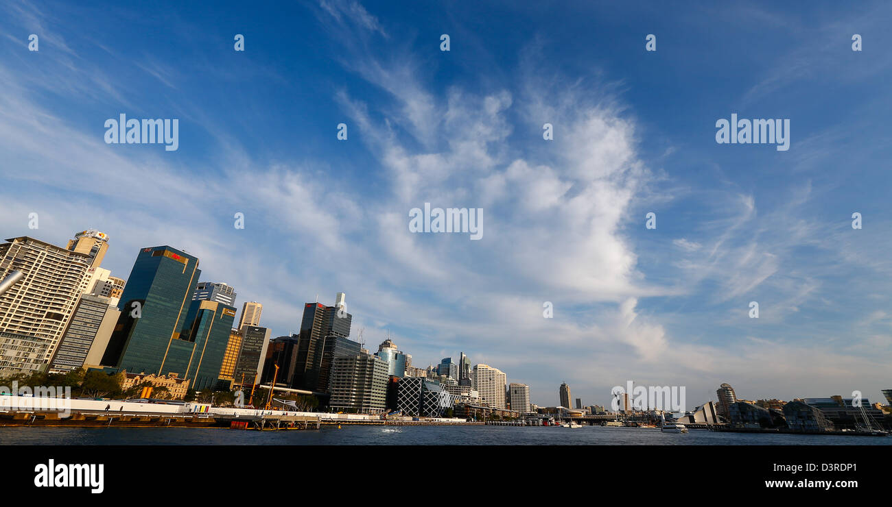 Darling harbor at sunset hi-res stock photography and images - Alamy