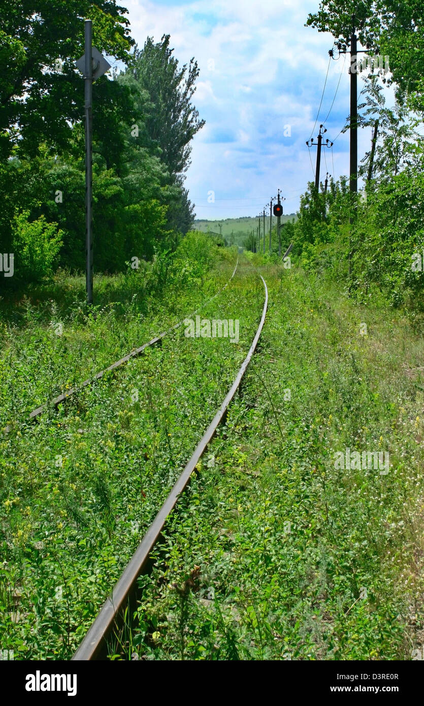 Isolated railway tracks hi-res stock photography and images - Alamy