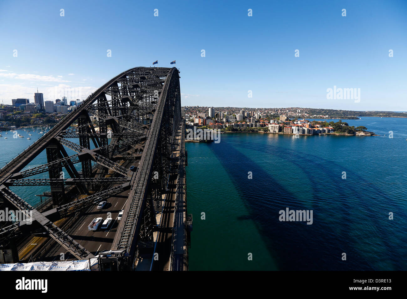 The Sydney Harbour Bridge as seen from the visitor Pylon Stock Photo ...