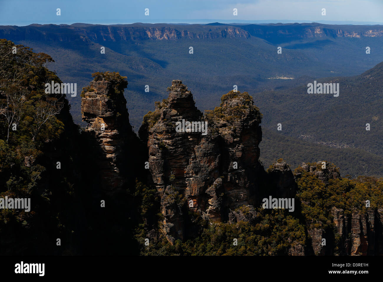 Blue Mountains, Three Sisters viewpoint Stock Photo - Alamy