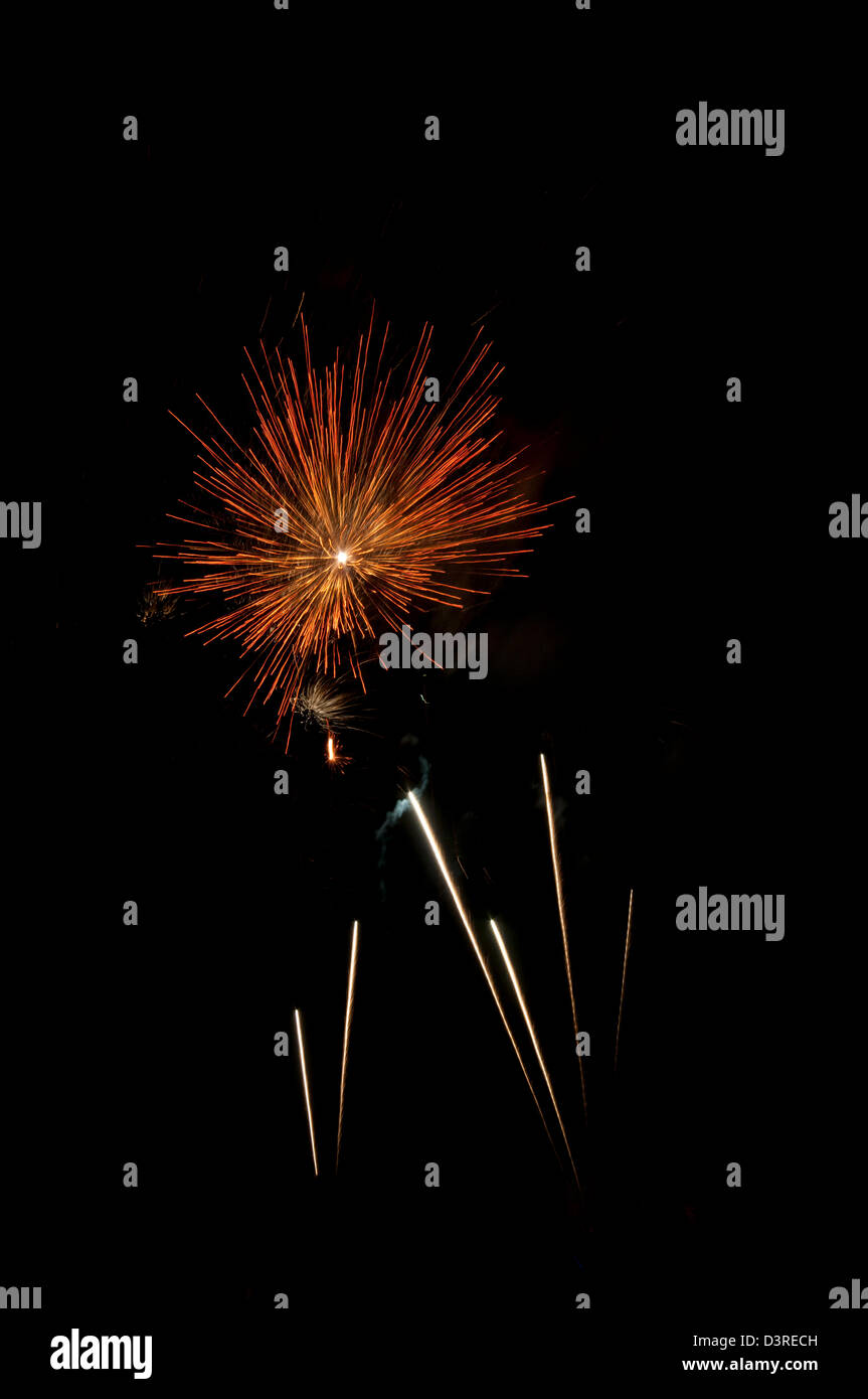 Firework explosion, centre Stock Photo - Alamy