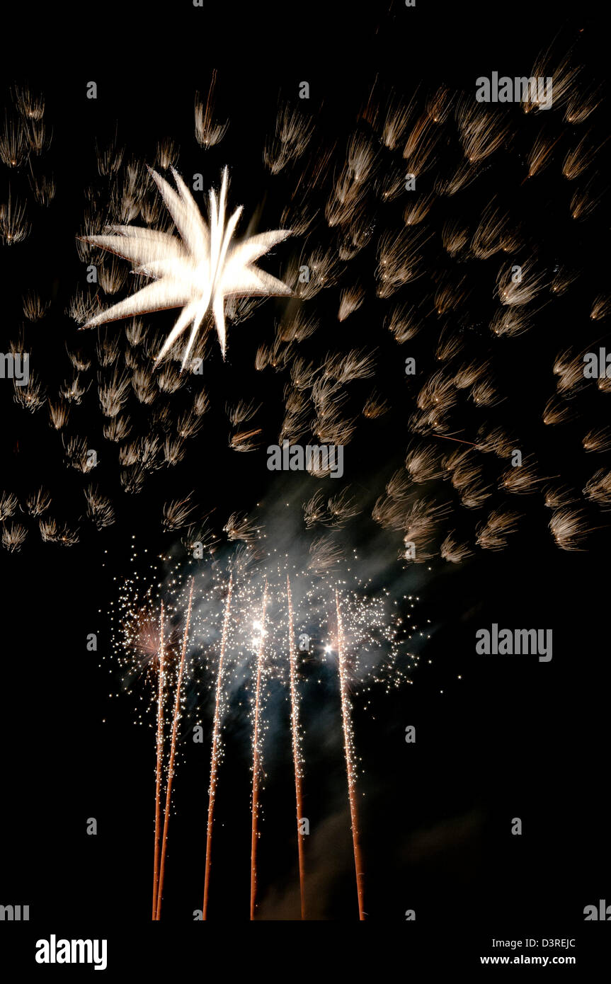 Guy Fawkes firework display Stock Photo - Alamy