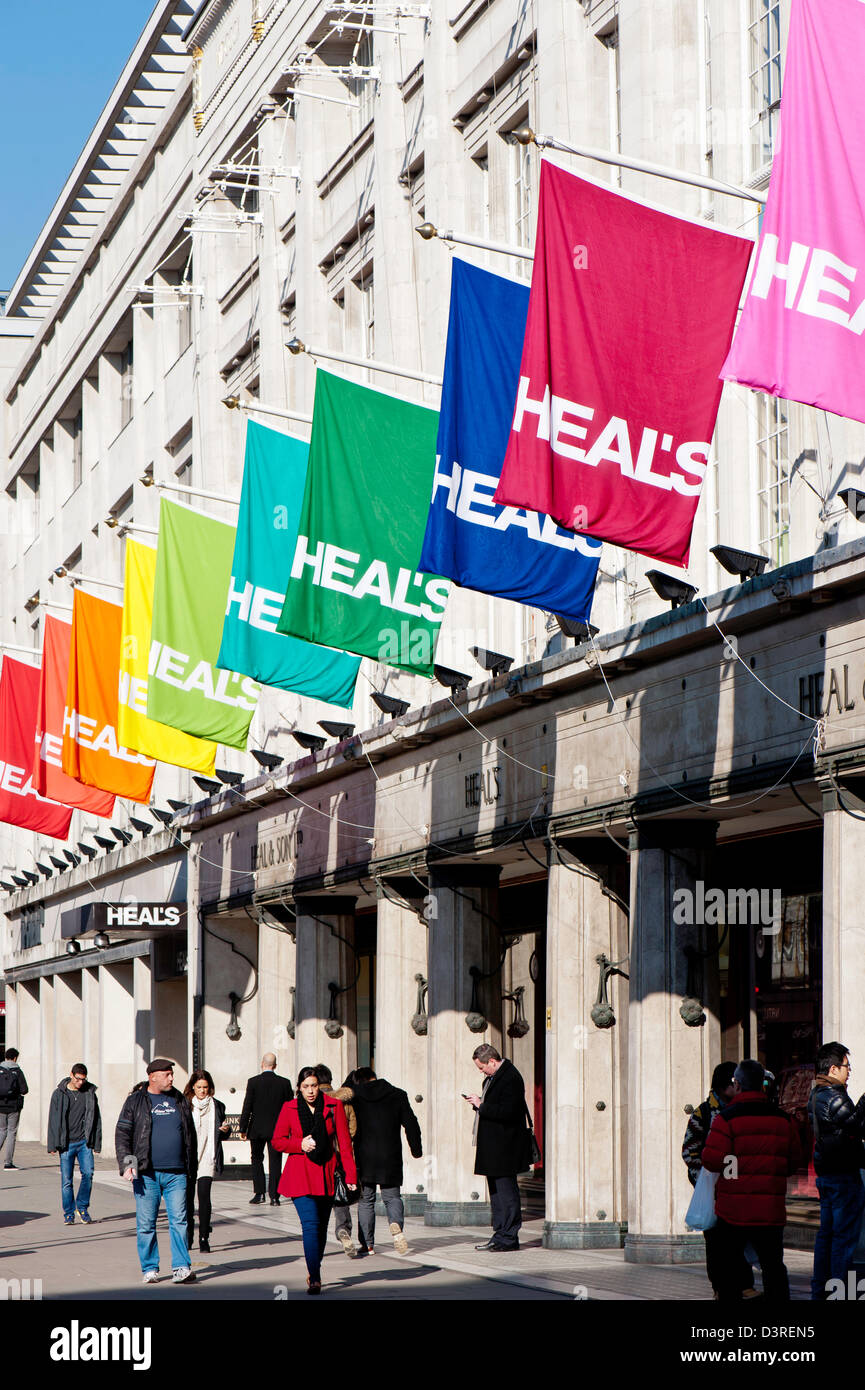 Heal's department store on Tottenham Court Road, London, United Kingdom ...