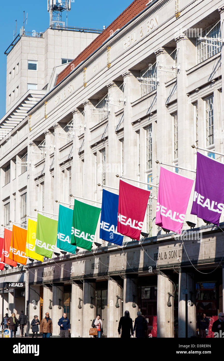 Heal's department store on Tottenham Court Road, London, United Kingdom ...