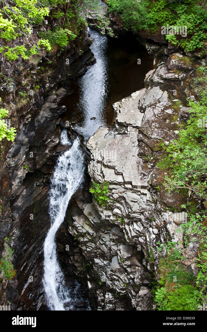 The Natural wonder of Corrieshalloch Gorge outside of Ullapool, western ...