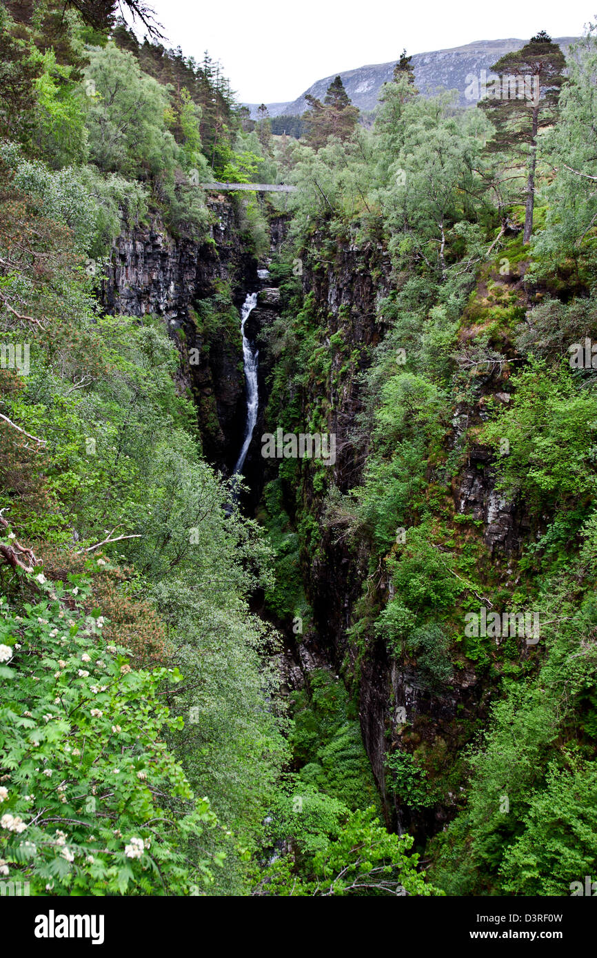 The Natural wonder of Corrieshalloch Gorge outside of Ullapool, western ...