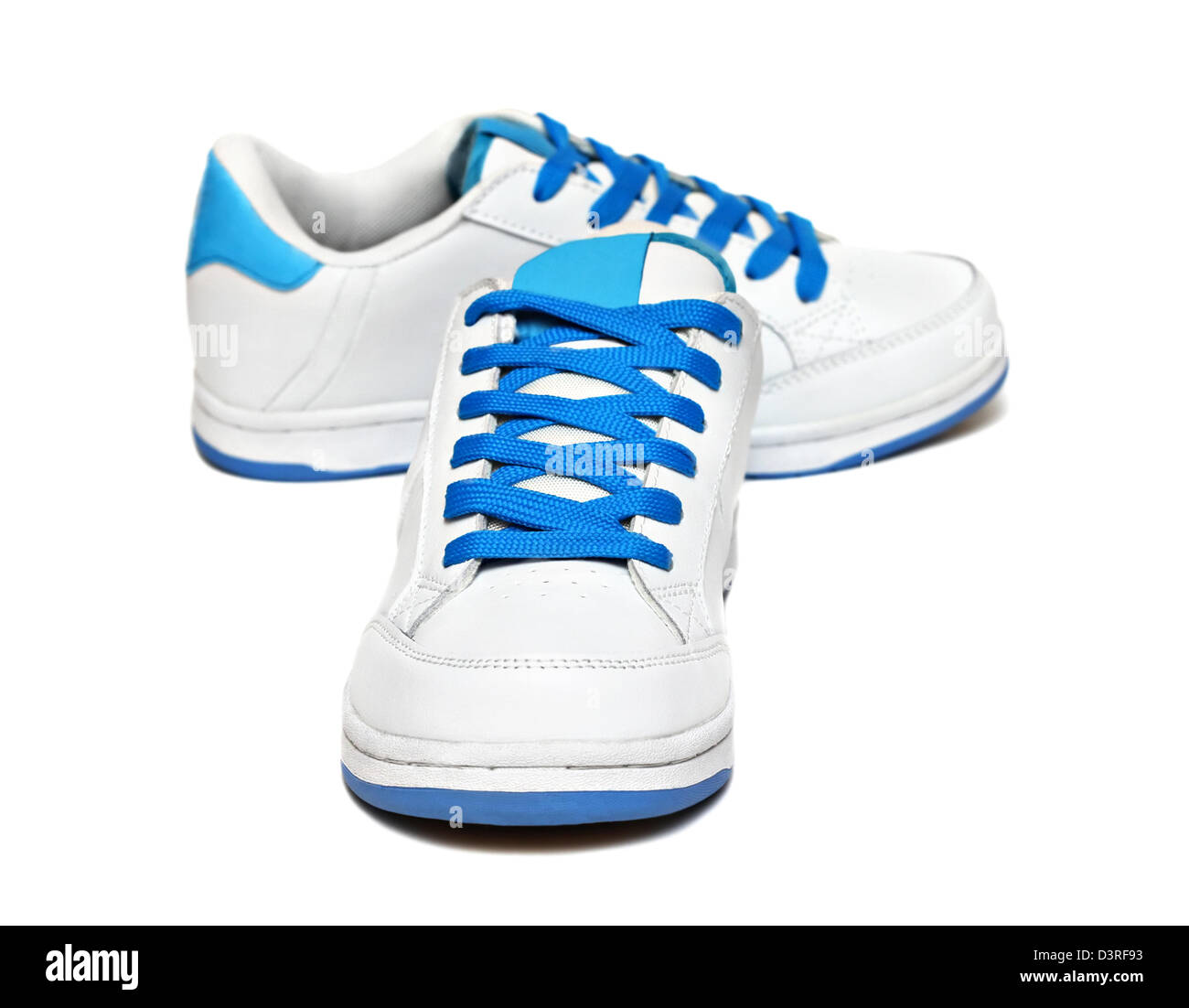Two sport shoes isolated on white background Stock Photo - Alamy