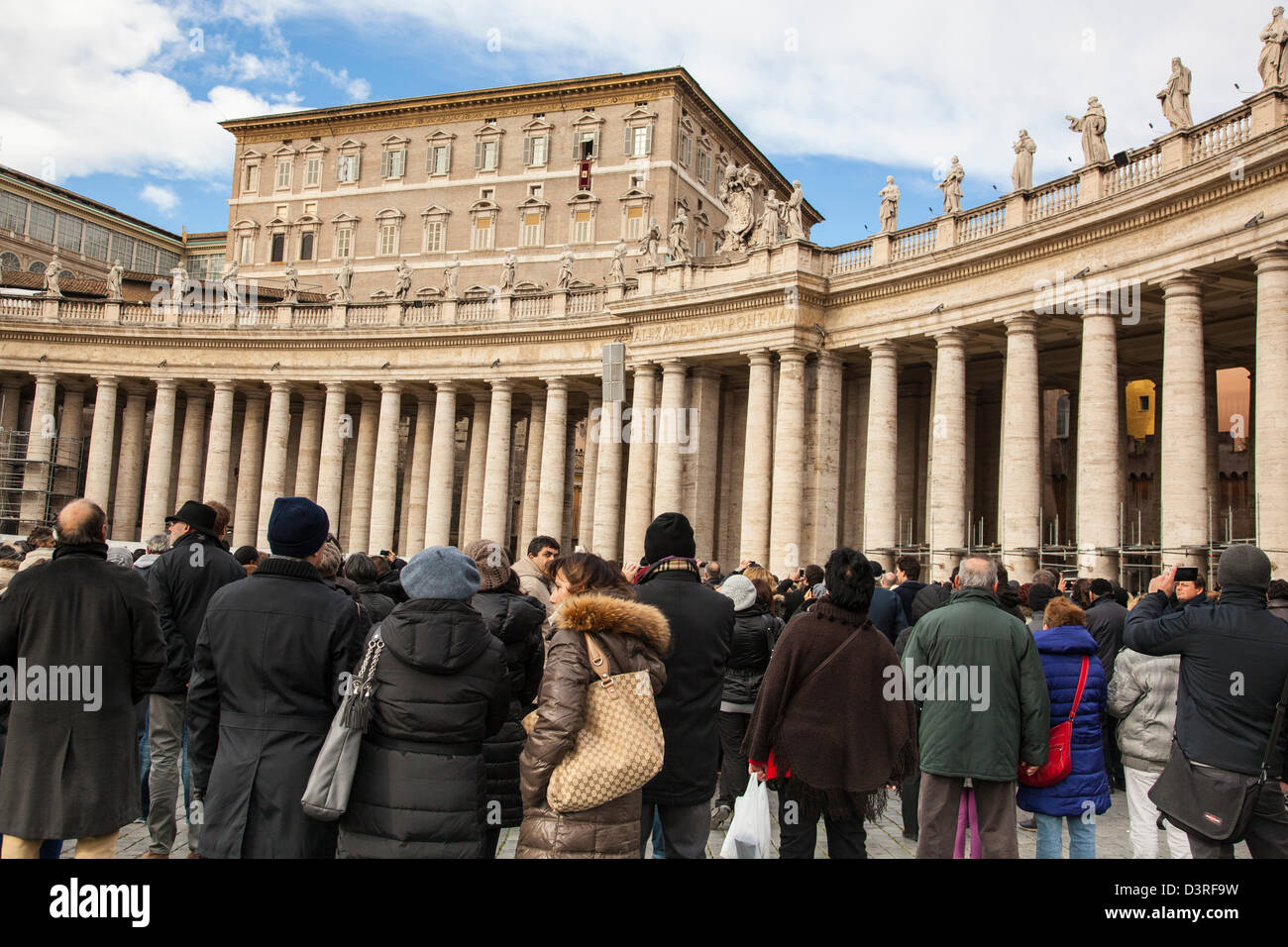 Angelus Papal audience, St. Peter's Square, the Vatican, Rome Stock ...