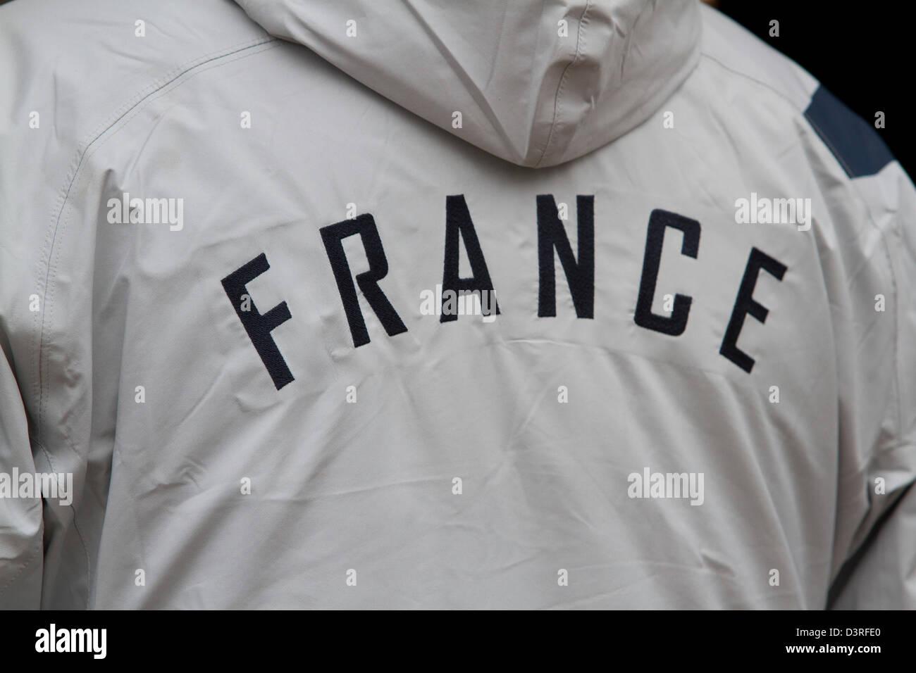 Twickenham, London, UK. 23rd February 2013. A French rugby supporter ...