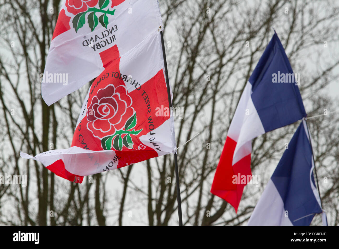 Six nations rugby flags hi-res stock photography and images - Alamy