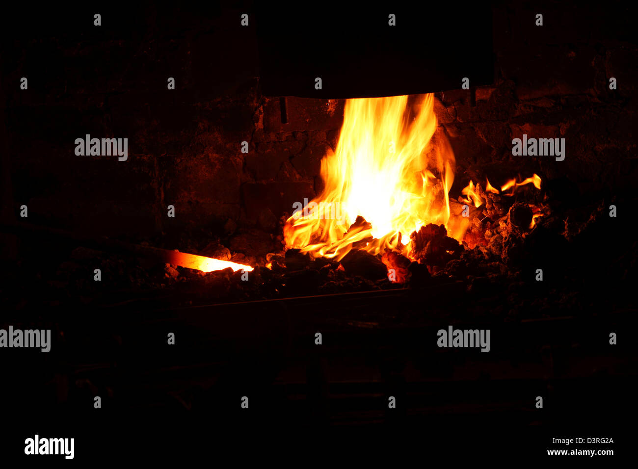 Forge fire in blacksmiths hi-res stock photography and images - Alamy
