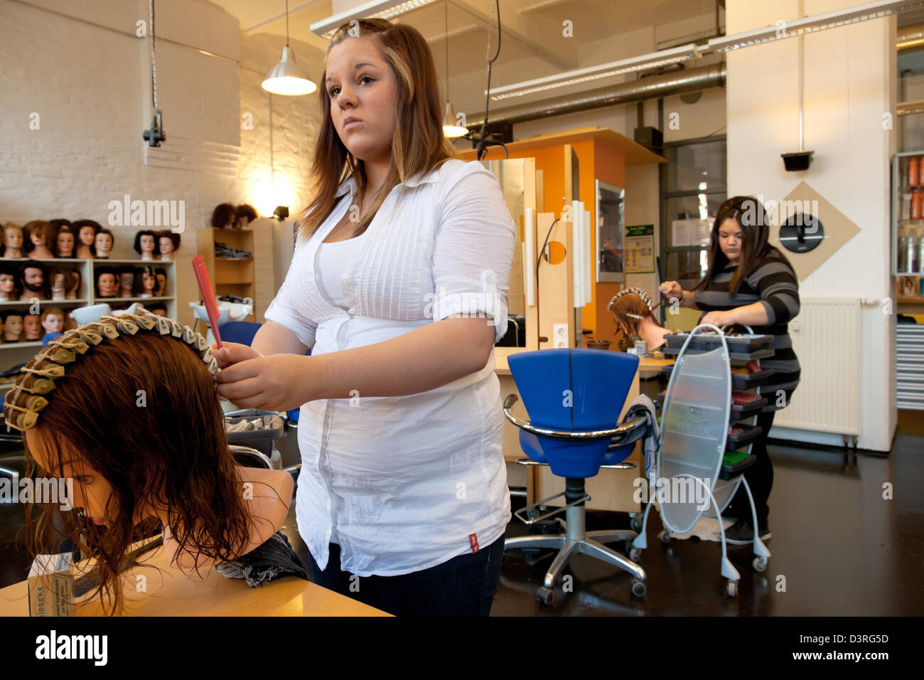 Vocational training hairdressing hi-res stock photography and images ...