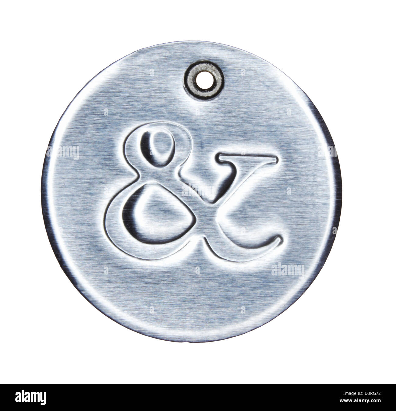 Brushed metal ampersand the sign Stock Photo - Alamy