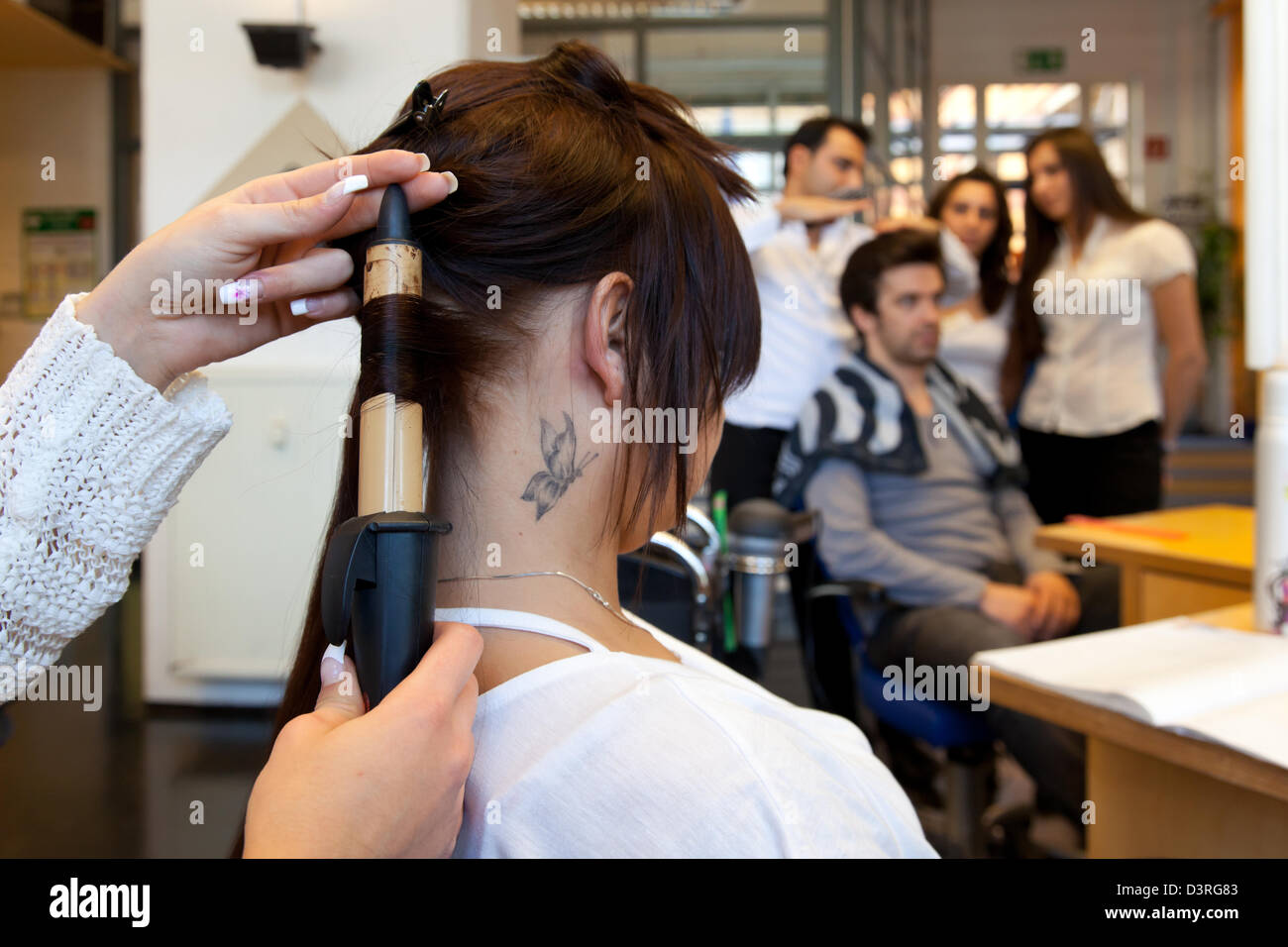 Training center hairdresser hi-res stock photography and images - Alamy