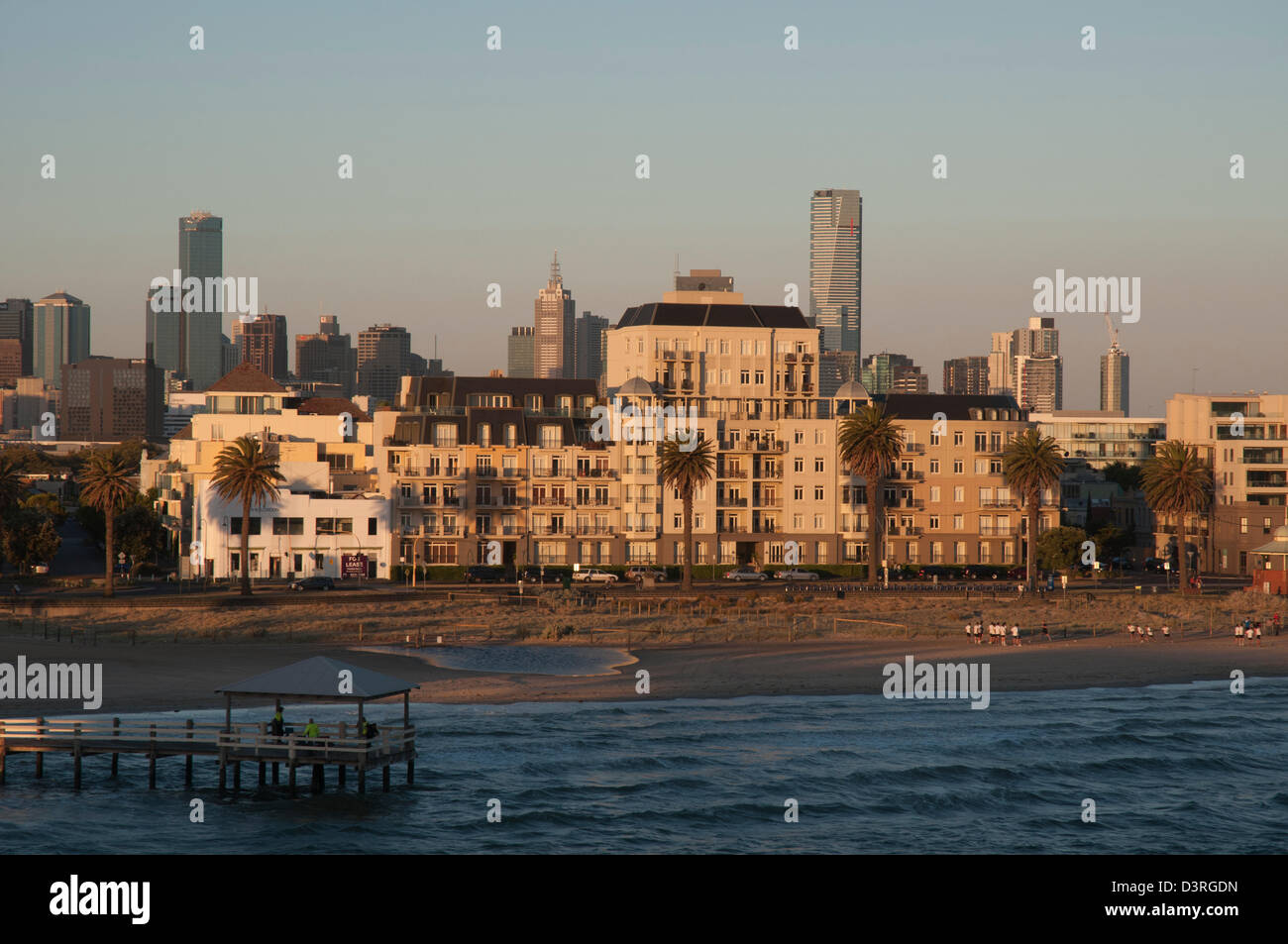 Waterfront apartment blocks in Port Melbourne Stock Photo - Alamy