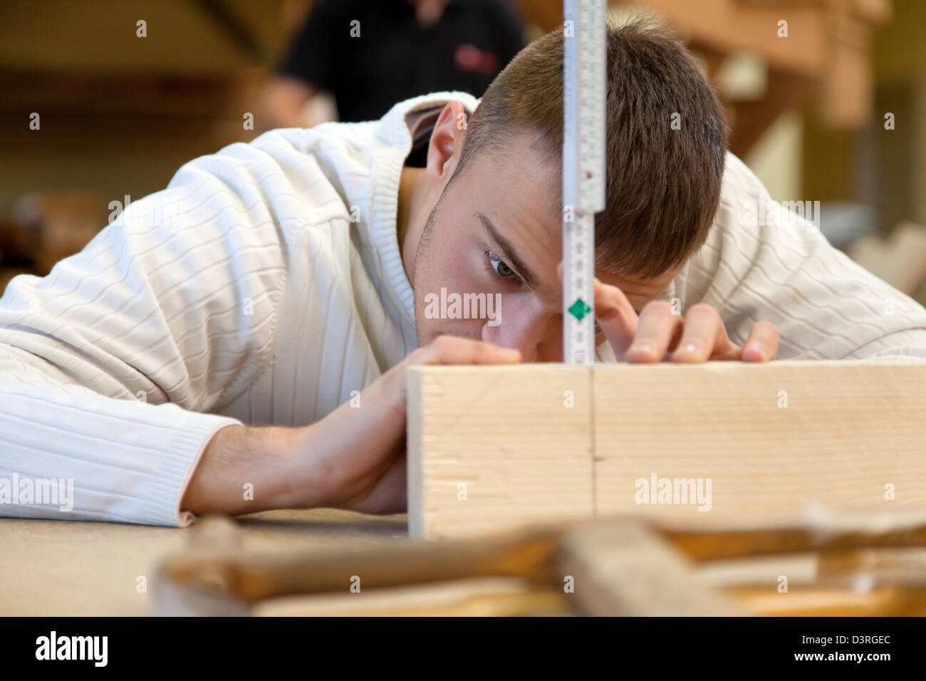 Berlin, Germany, apprentices learn the carpentry trade Stock Photo - Alamy