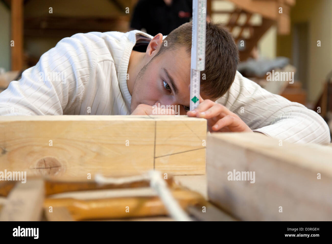 Berlin, Germany, apprentices learn the carpentry trade Stock Photo - Alamy