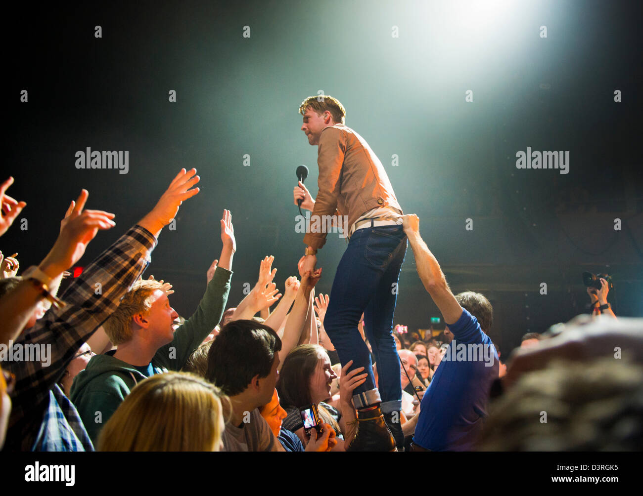 Wolverhampton, UK. 23rd Feb, 2013. Rock band the Kaiser Chiefs play ...