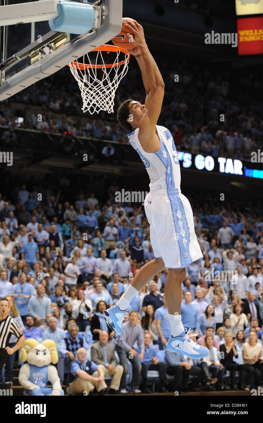 Chapel Hill, NC, U.S. 23rd Feb, 2013. North Carolina Tar Heels forward ...