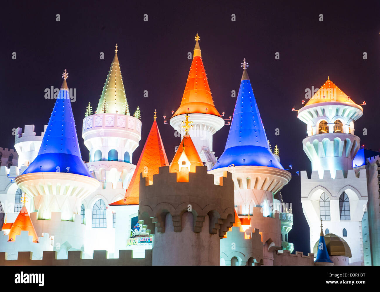 Excalibur hotel and casino las vegas sign hi-res stock photography and ...