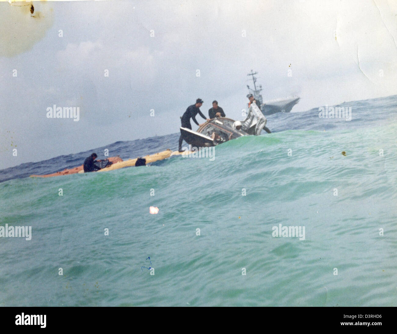 The Gemini spacecraft recovery operation was successfully completed ...