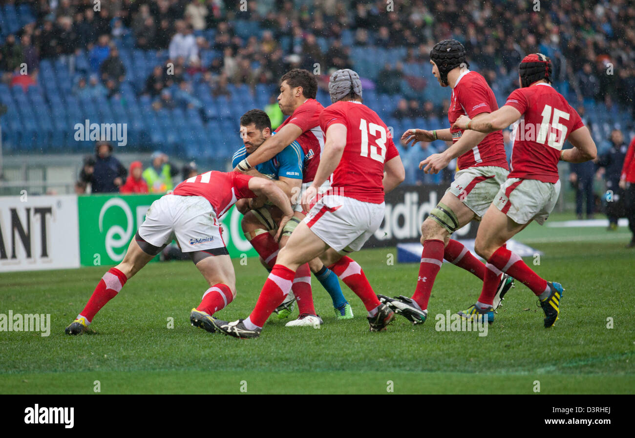 Rome, Italy. 23rd Feb, 2013. Six Nations rugby. Italy vs Wales Roma ...