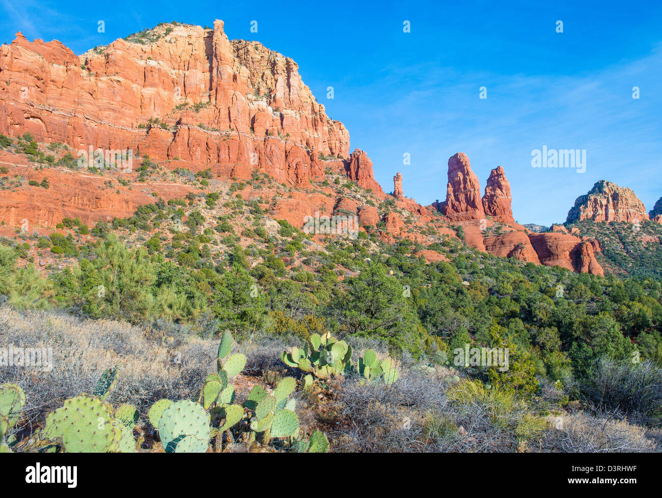 Sedona Arizona , area landscape with red sandstone cliffs Stock Photo ...