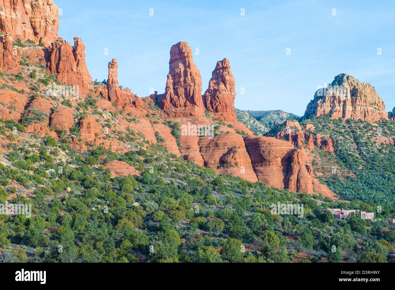 Sedona Arizona , area landscape with red sandstone cliffs Stock Photo ...