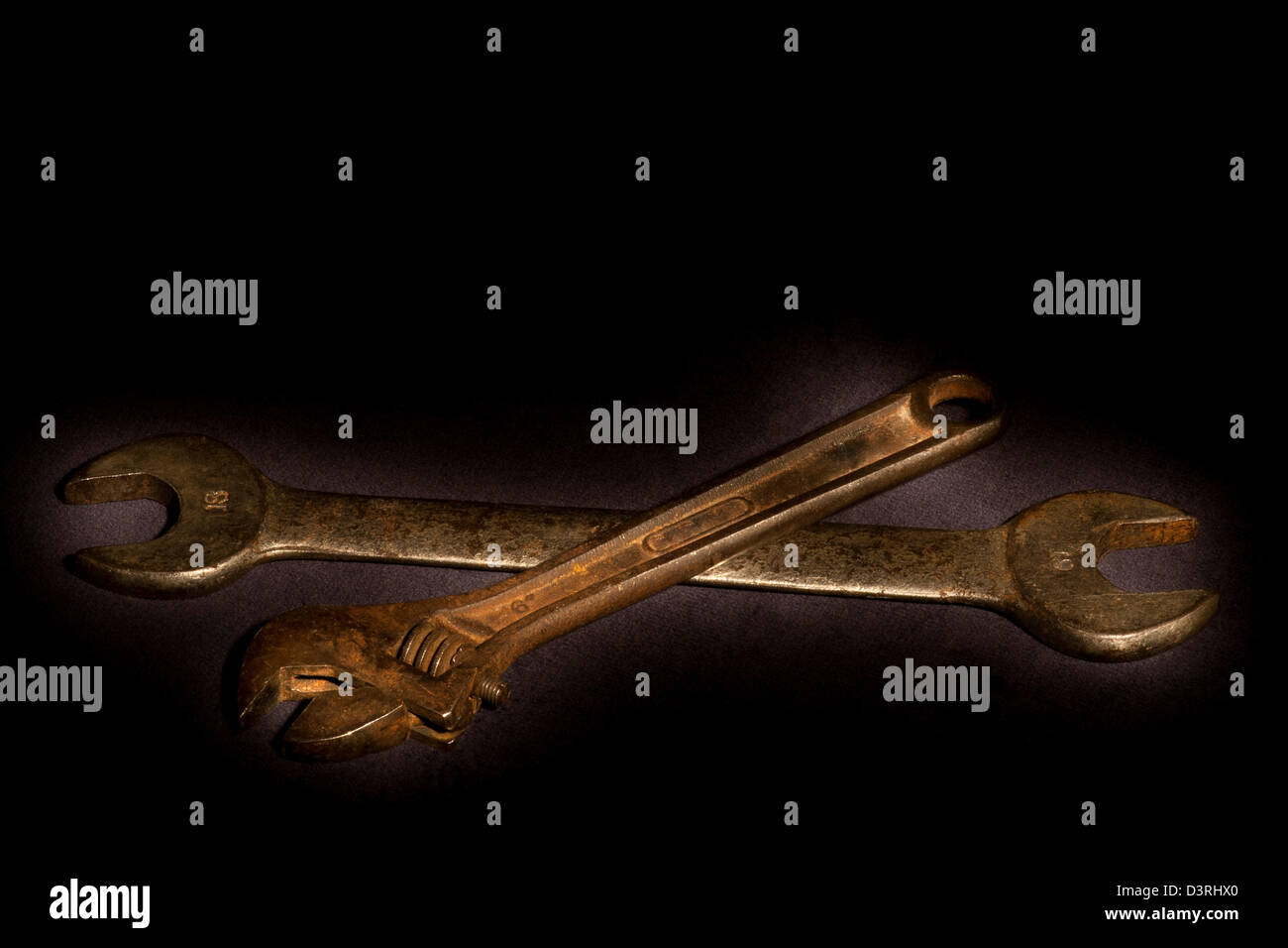 Pile of Rusty Spanners Stock Photo - Alamy