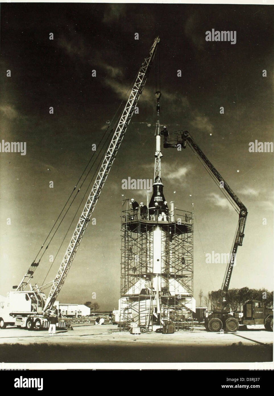 A glossy photo of the Convair Little Joe and Little Joe II rockets ...