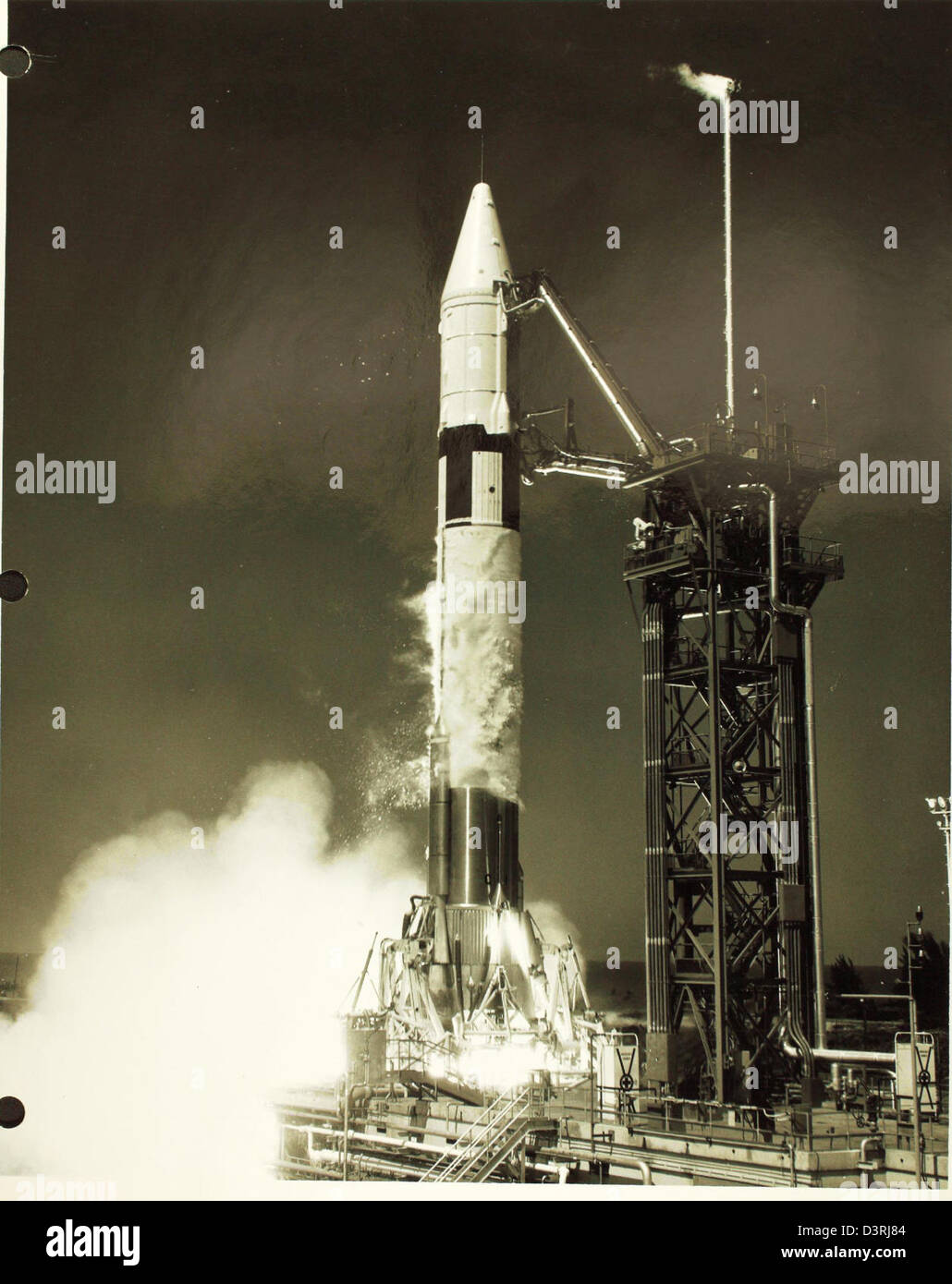 A glossy photo of the General Dynamics Atlas-Centaur rocket, launched ...