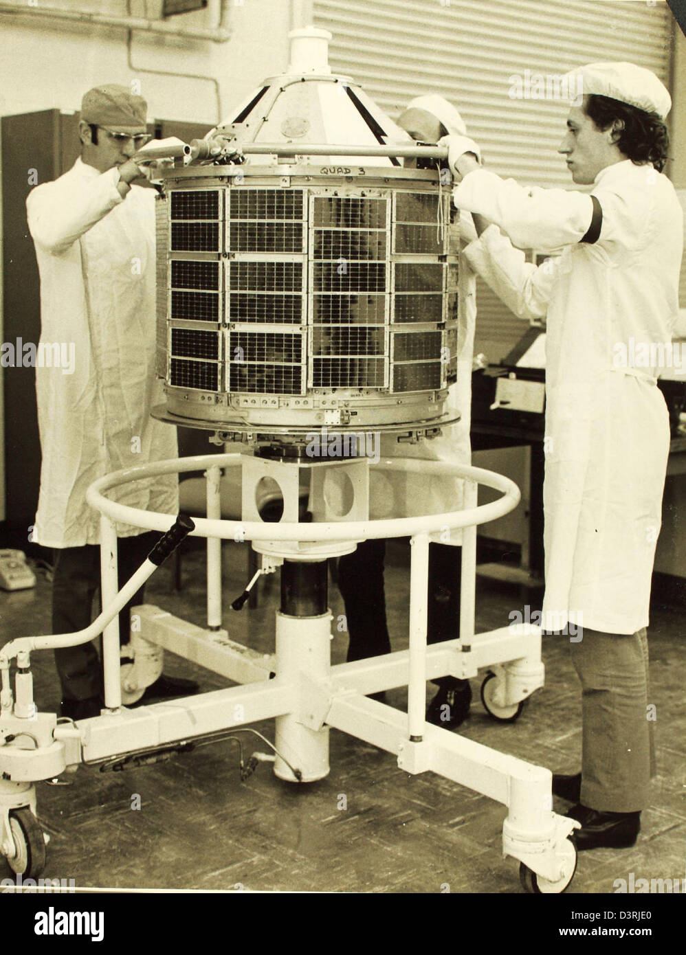 The Ariel 4 satellite was launched for scientific research in space ...