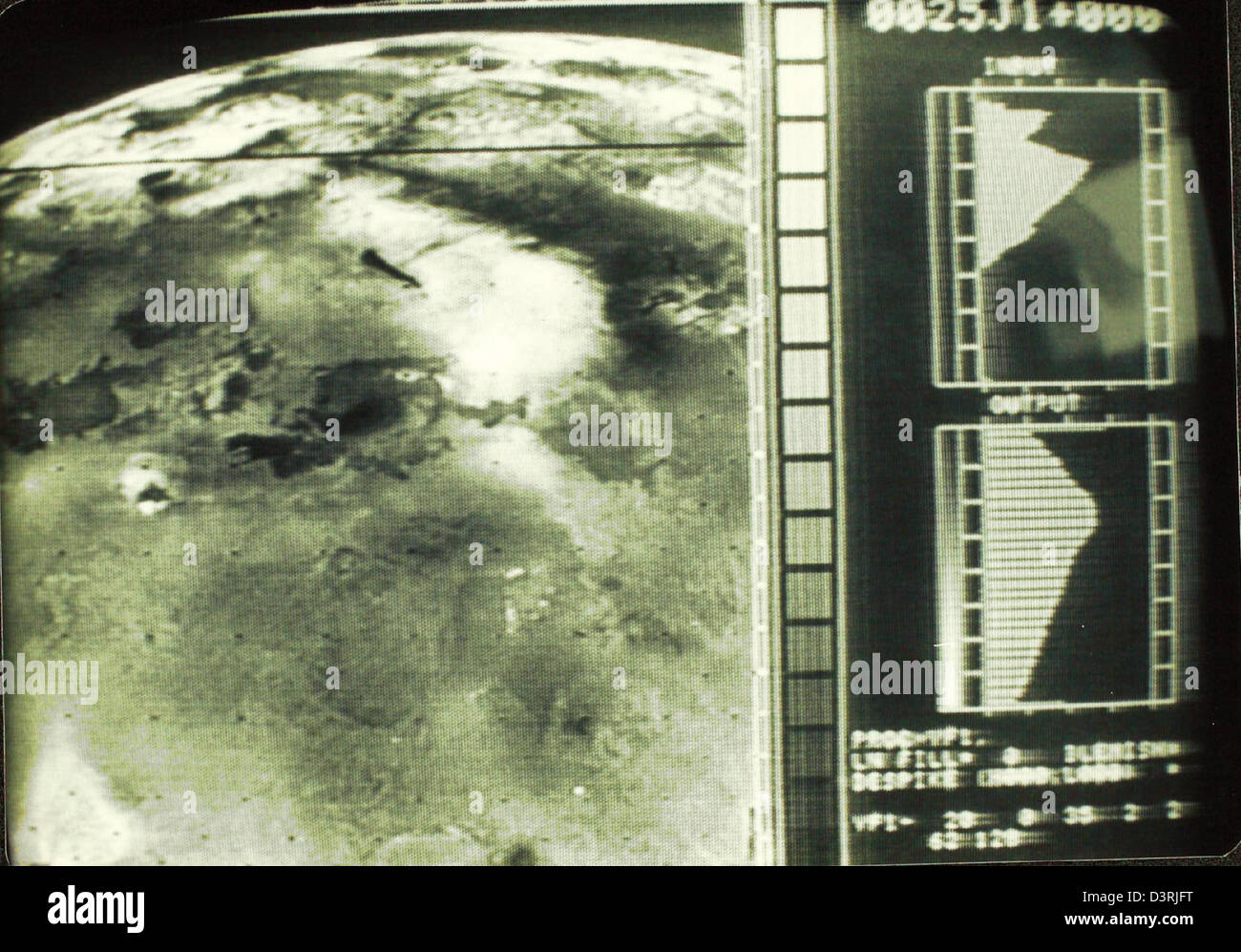 A glossy photo of the Galileo spacecraft, launched by NASA in 1989 ...