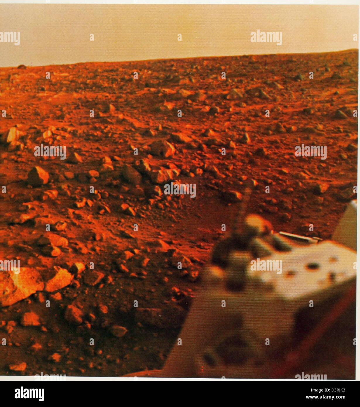 A glossy photo of NASA's Viking Lander, which successfully landed on ...