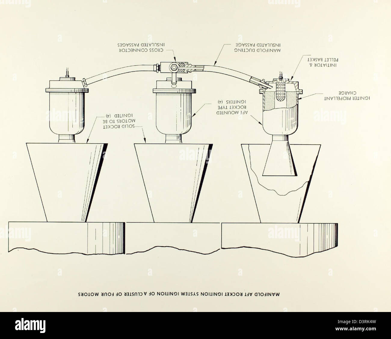 This glossy photo showcases a rocket motor ignition system used in NASA ...